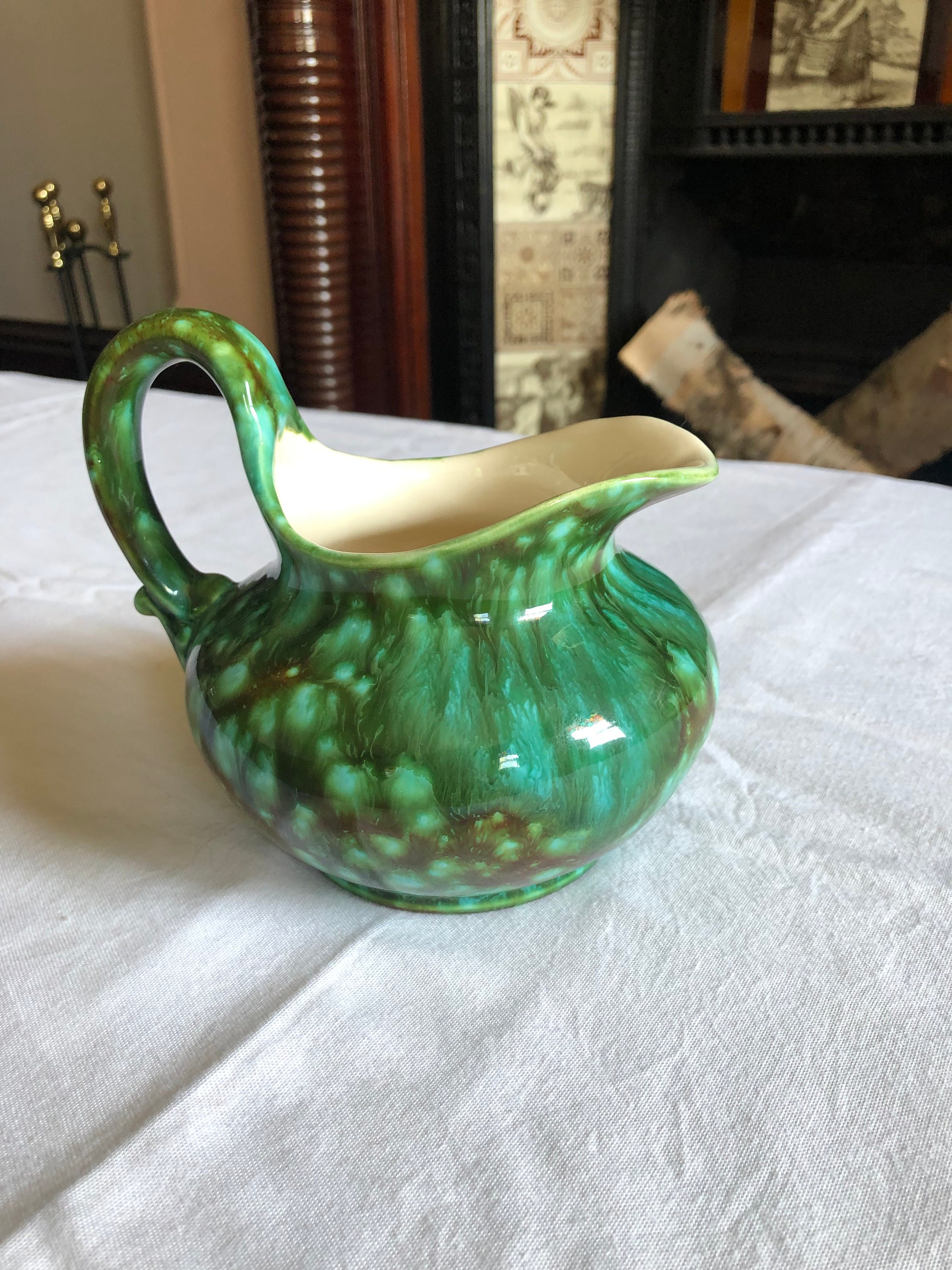 Vintage Pitcher Vintage Green Pitcher Small Green Pitcher Small Pitcher ...