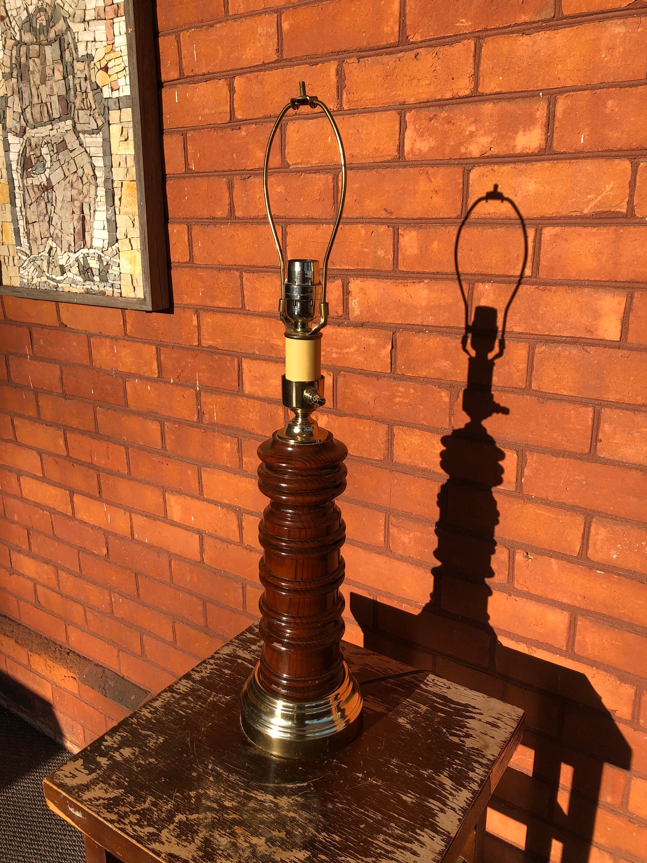 Vintage Lamp - Vintage Wood Lamp - Vintage Wooden Lamp - Heavy Weight ...