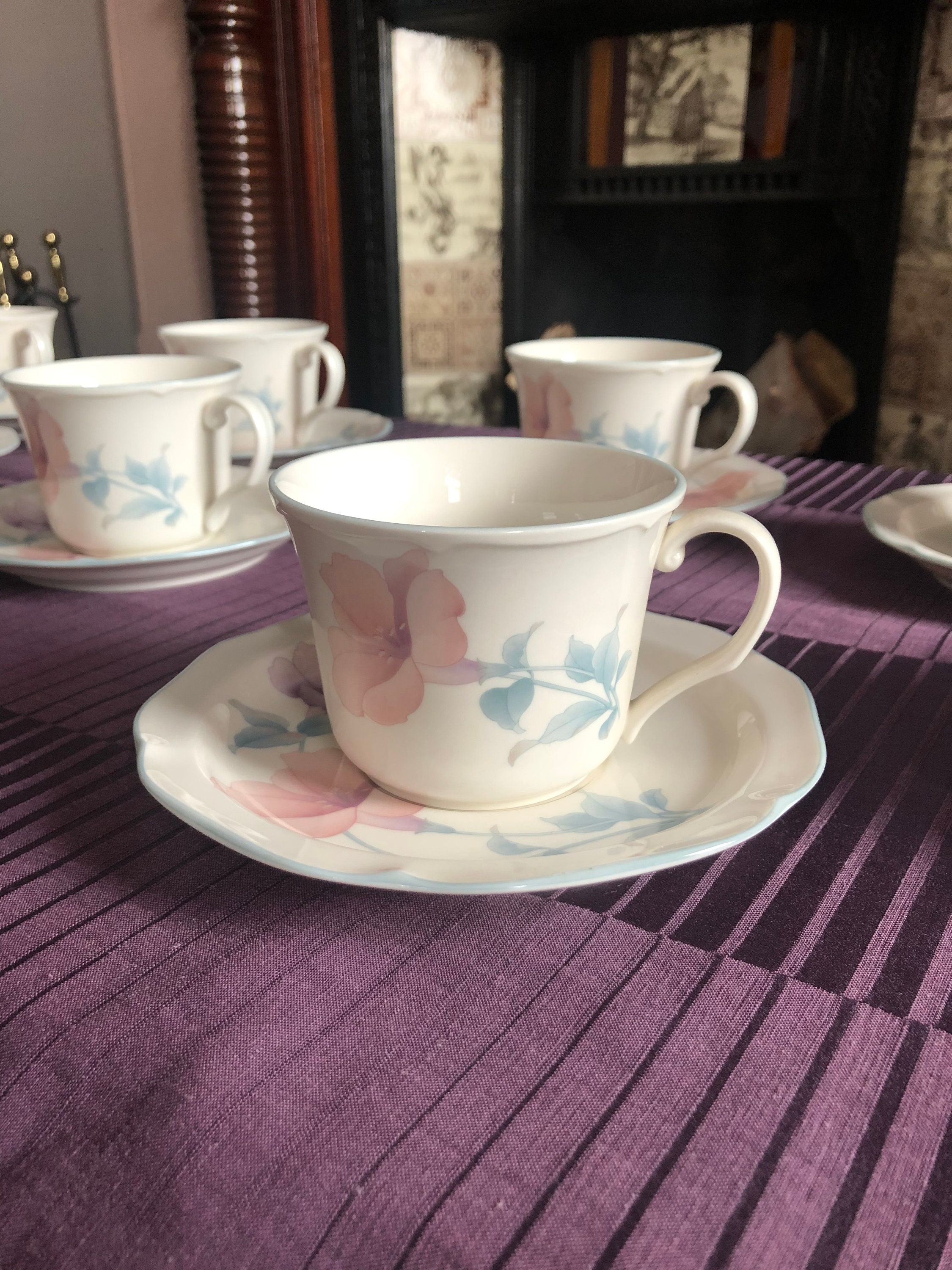 Noritake Tea Set - Noritake Tea Cups - Set of 8 Noritake Tea Cups - Set ...