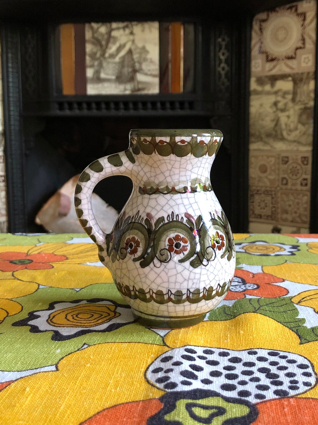 Vintage Handarbeit German Small Pitcher Mini Handarbeit Pitcher German ...