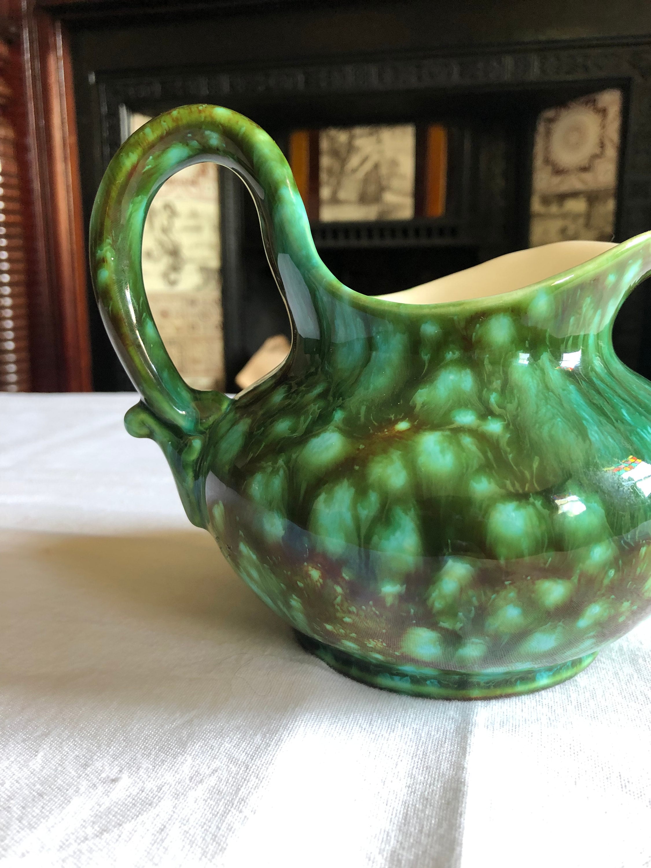 Vintage Pitcher Vintage Green Pitcher Small Green Pitcher Small Pitcher ...