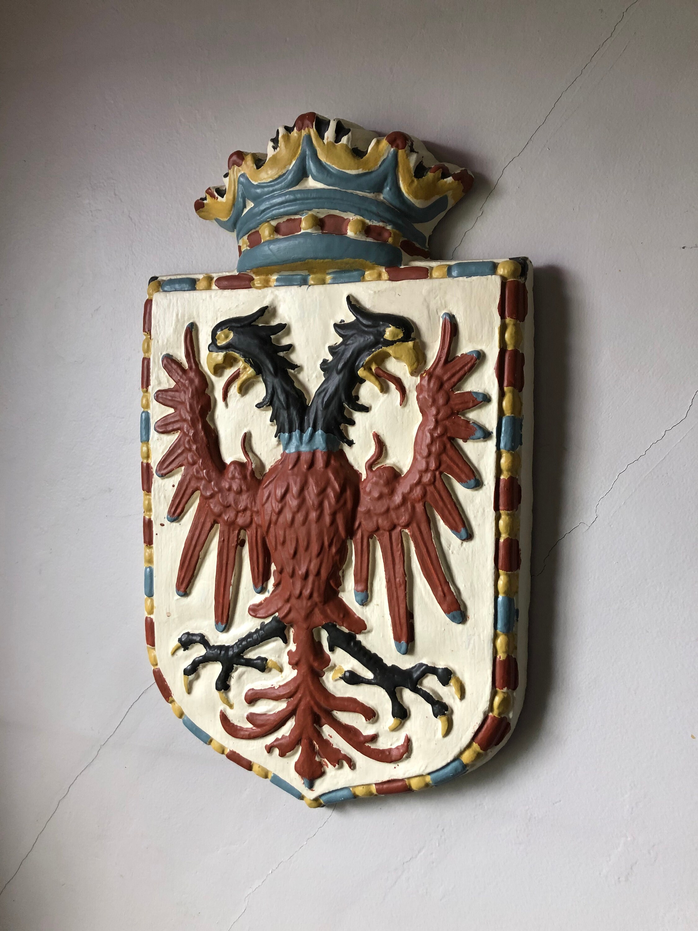 Vintage Coat of Arms - Vintage Clay Coat of Arms - Handmade Coat of ...