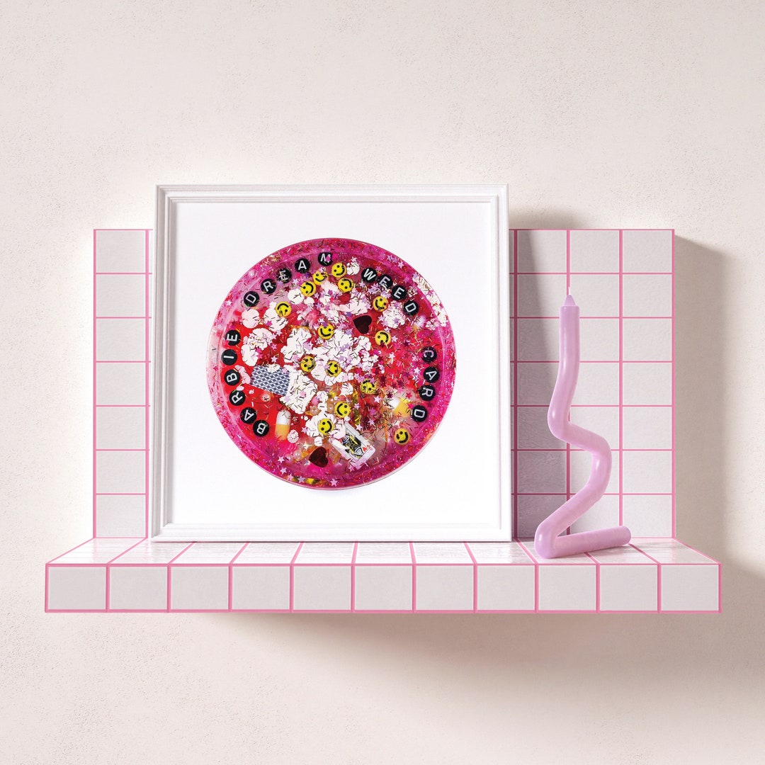 Barbie Dream Weed Card: 8" X 8" Art Print - Etsy