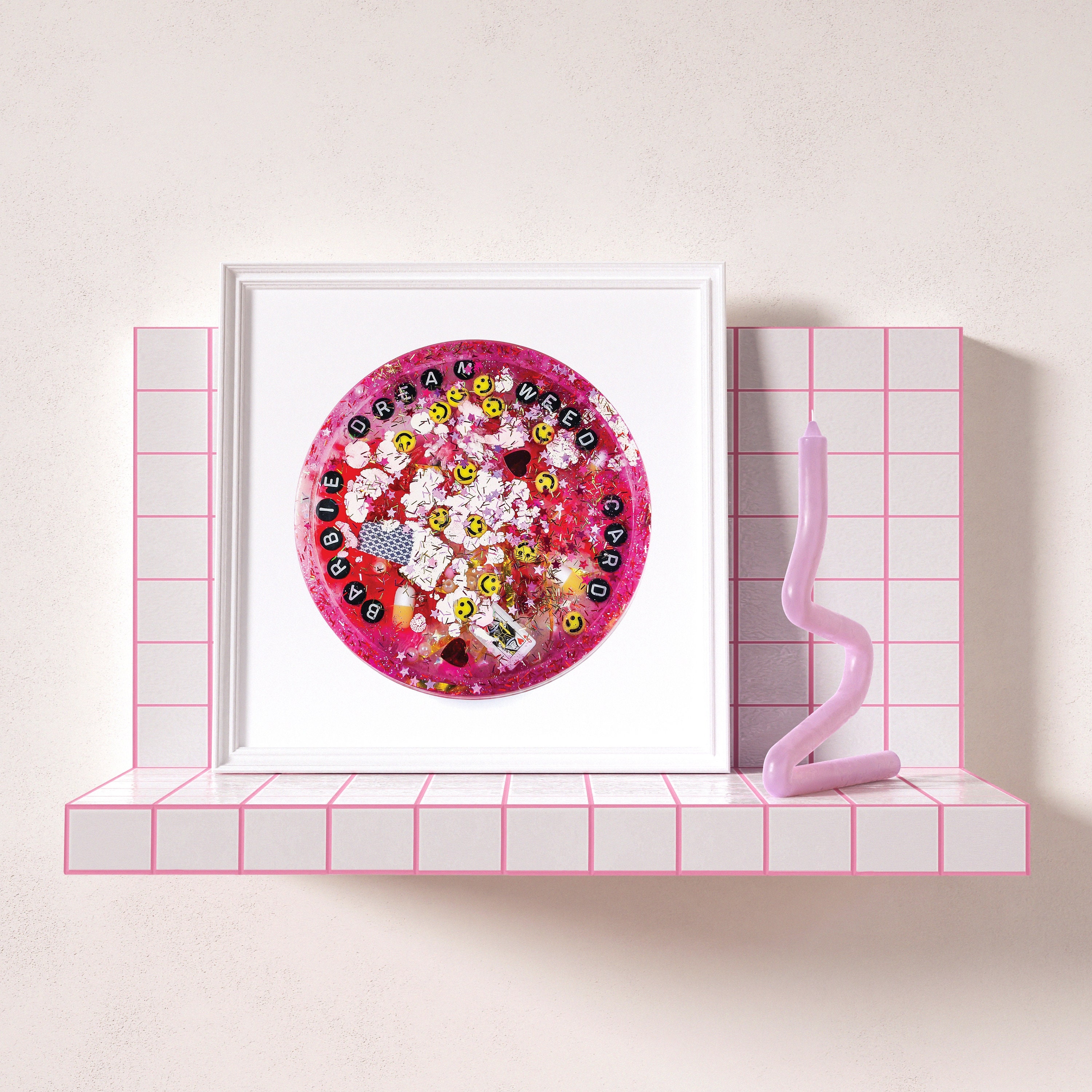 Barbie Dream Weed Card: 8" X 8" Art Print - Etsy