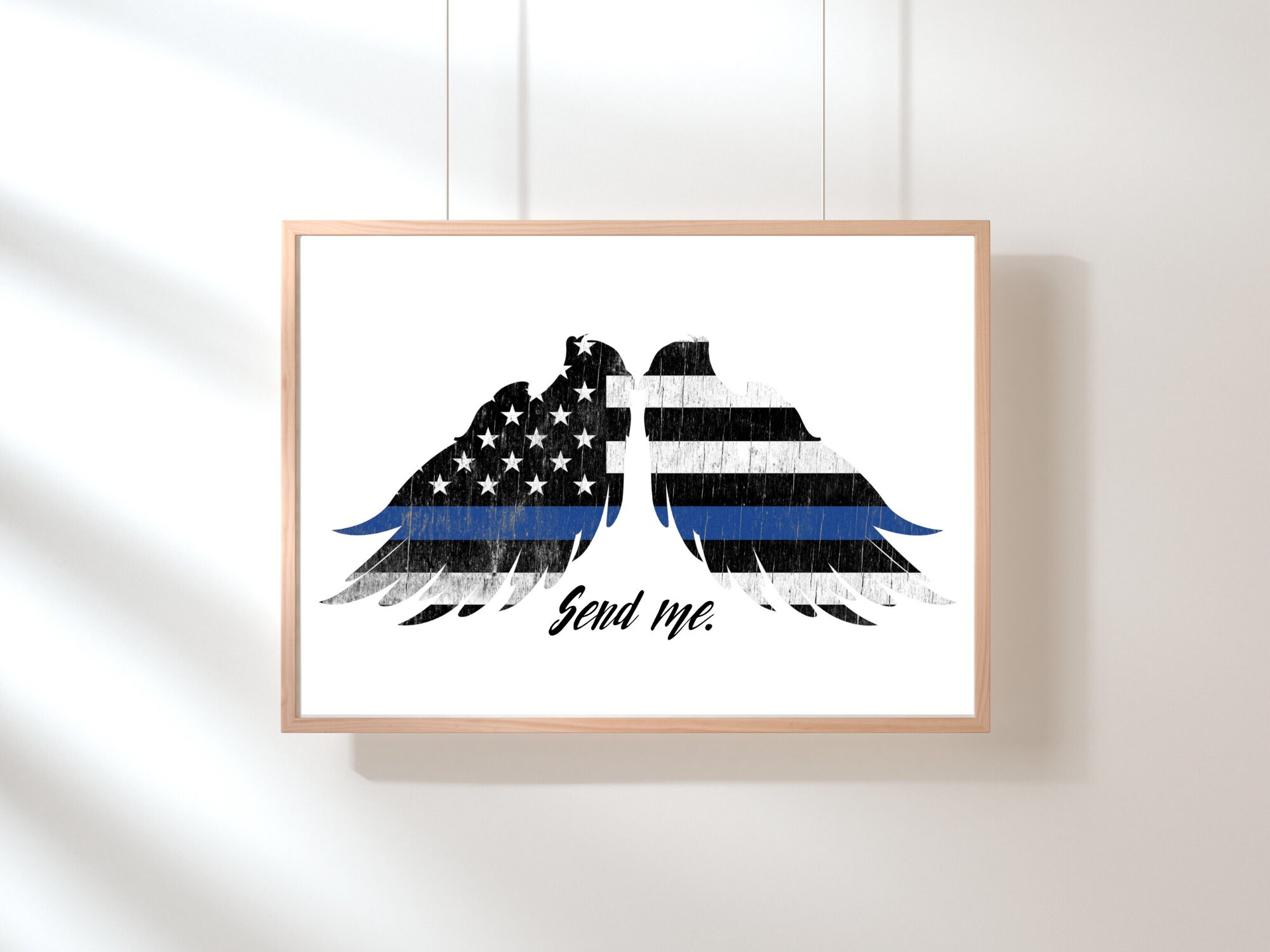 Police Art Downloadable Print Gift for Police Officer Angel Wings ...