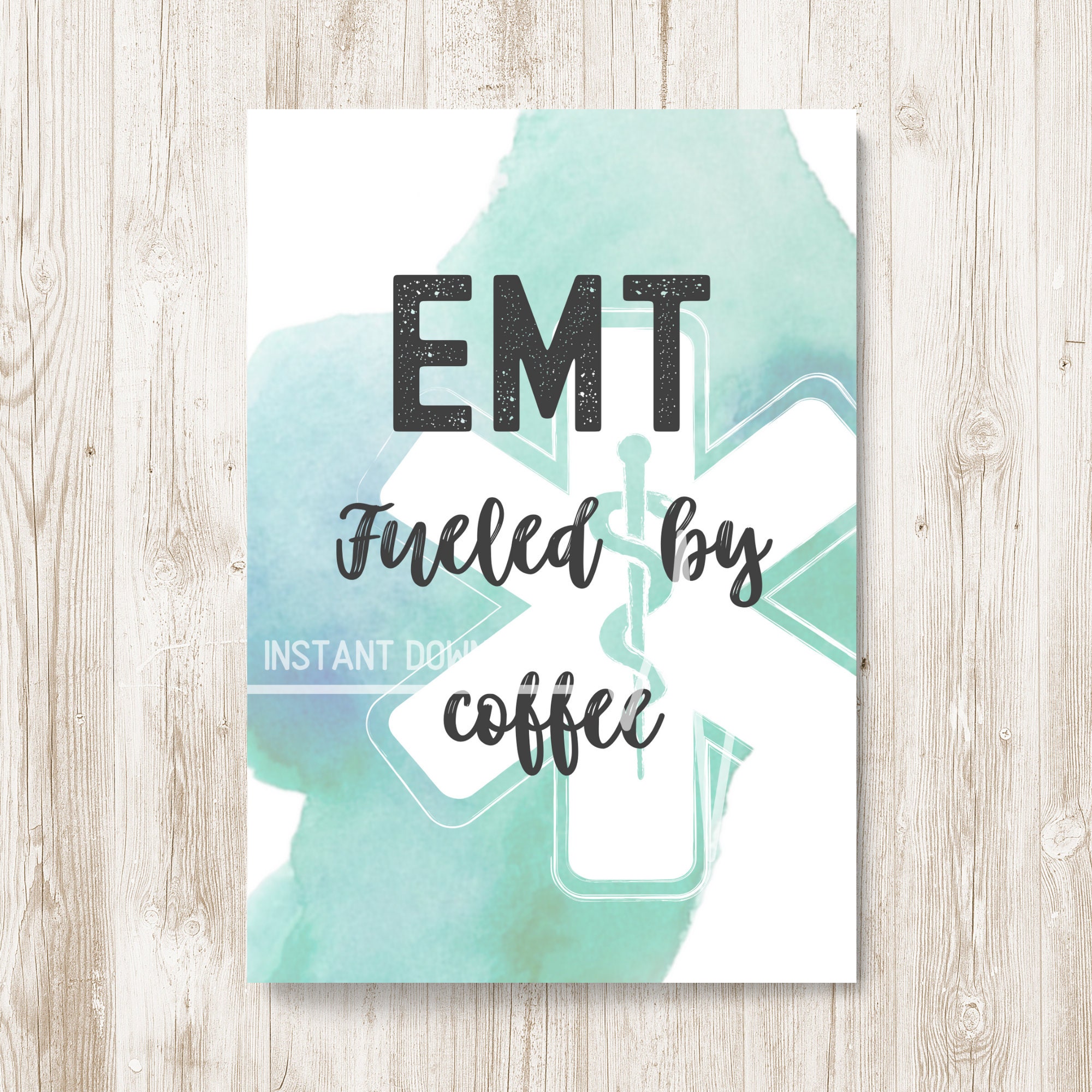 EMT Wall Art Paramedic Gift EMS Wall Art Girl Emt Girl - Etsy