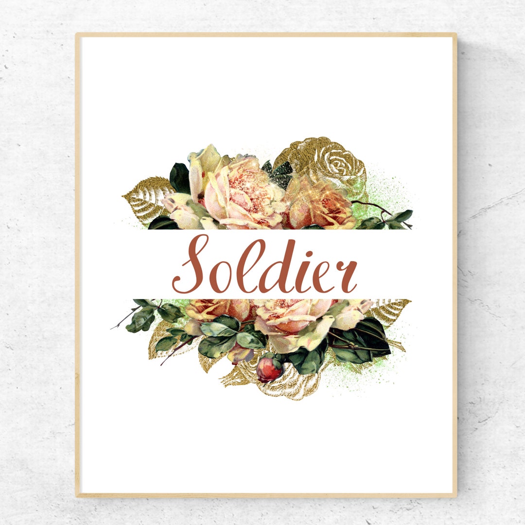 Military Art Downloadable Print Soldier Gift Army Art - Etsy