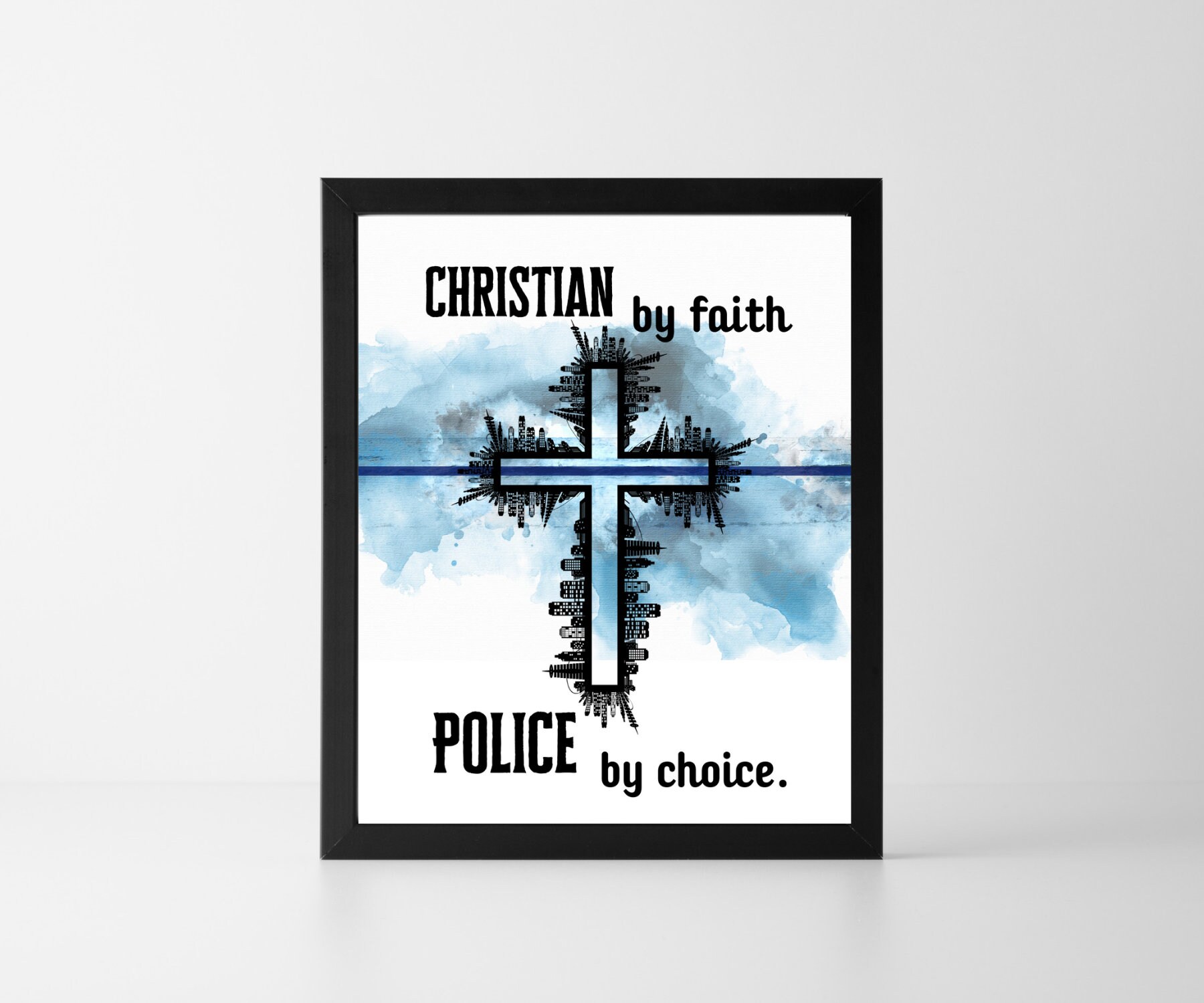 Police Downloadable Print Christian Police Officer Gift Police ...