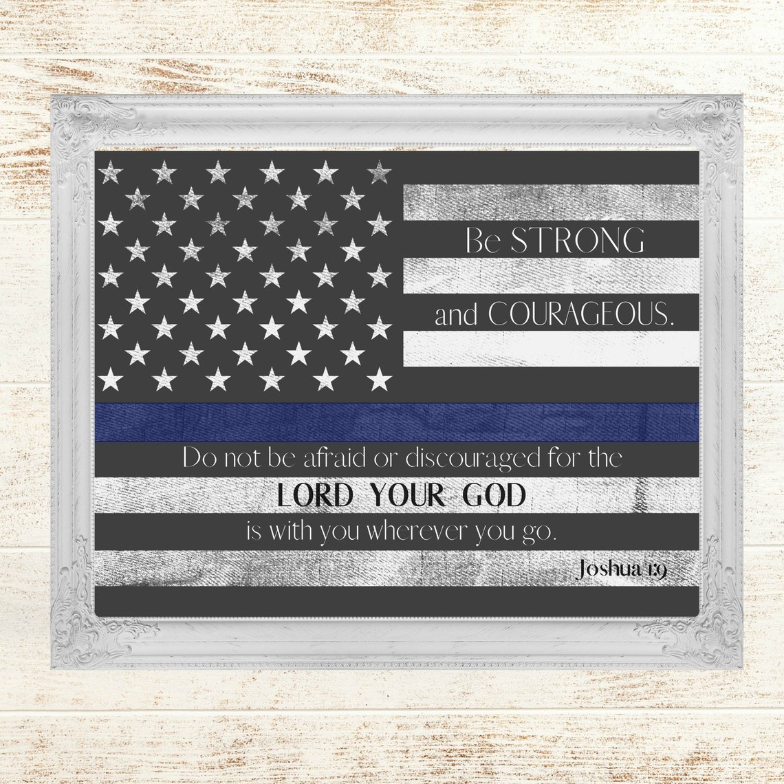 Police Downloadable Print Thin Blue Line Police Officer Gift Police ...