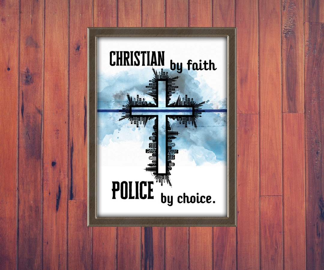 Police Downloadable Print Christian Police Officer Gift Police ...