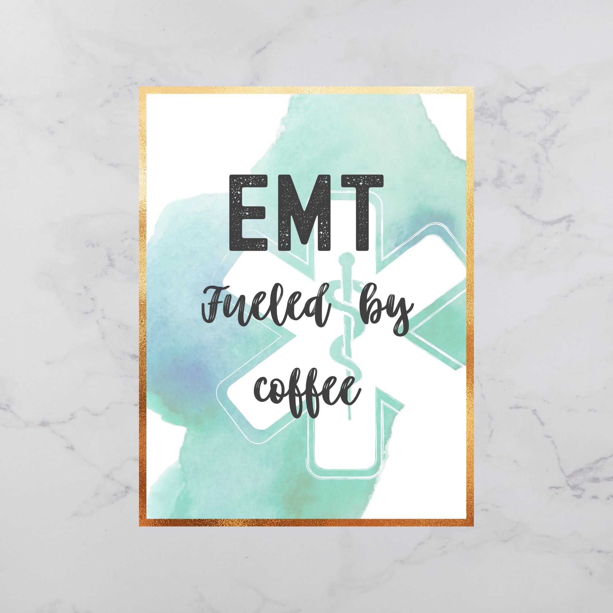 EMT Wall Art Paramedic Gift EMS Wall Art Girl Emt Girl - Etsy