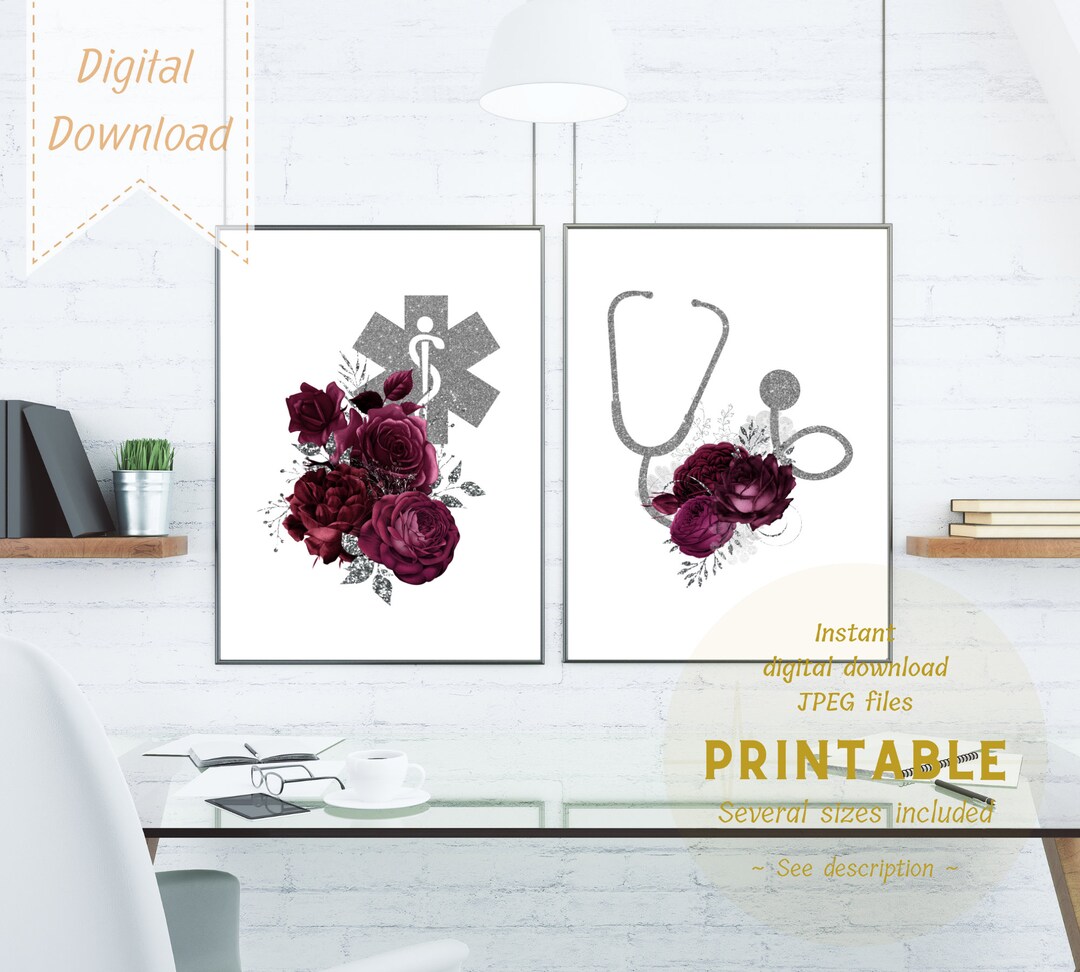 EMS Set Downloadable Prints EMT Gift Paramedic EMS Print Paramedic ...