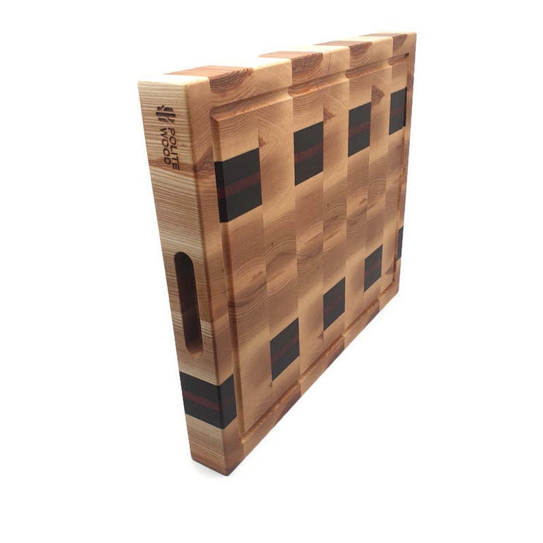 End Grain Cutting Board With Maintenance Kit - Etsy