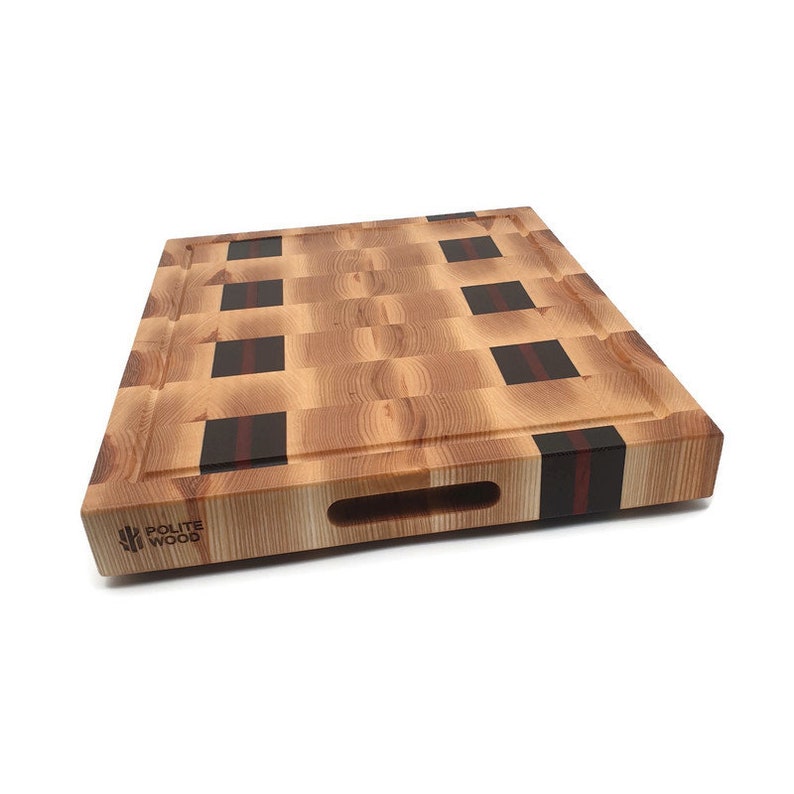 End Grain Cutting Board With Maintenance Kit - Etsy