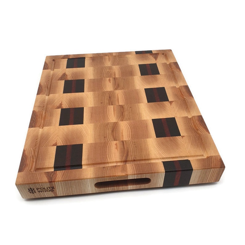 End Grain Cutting Board With Maintenance Kit - Etsy