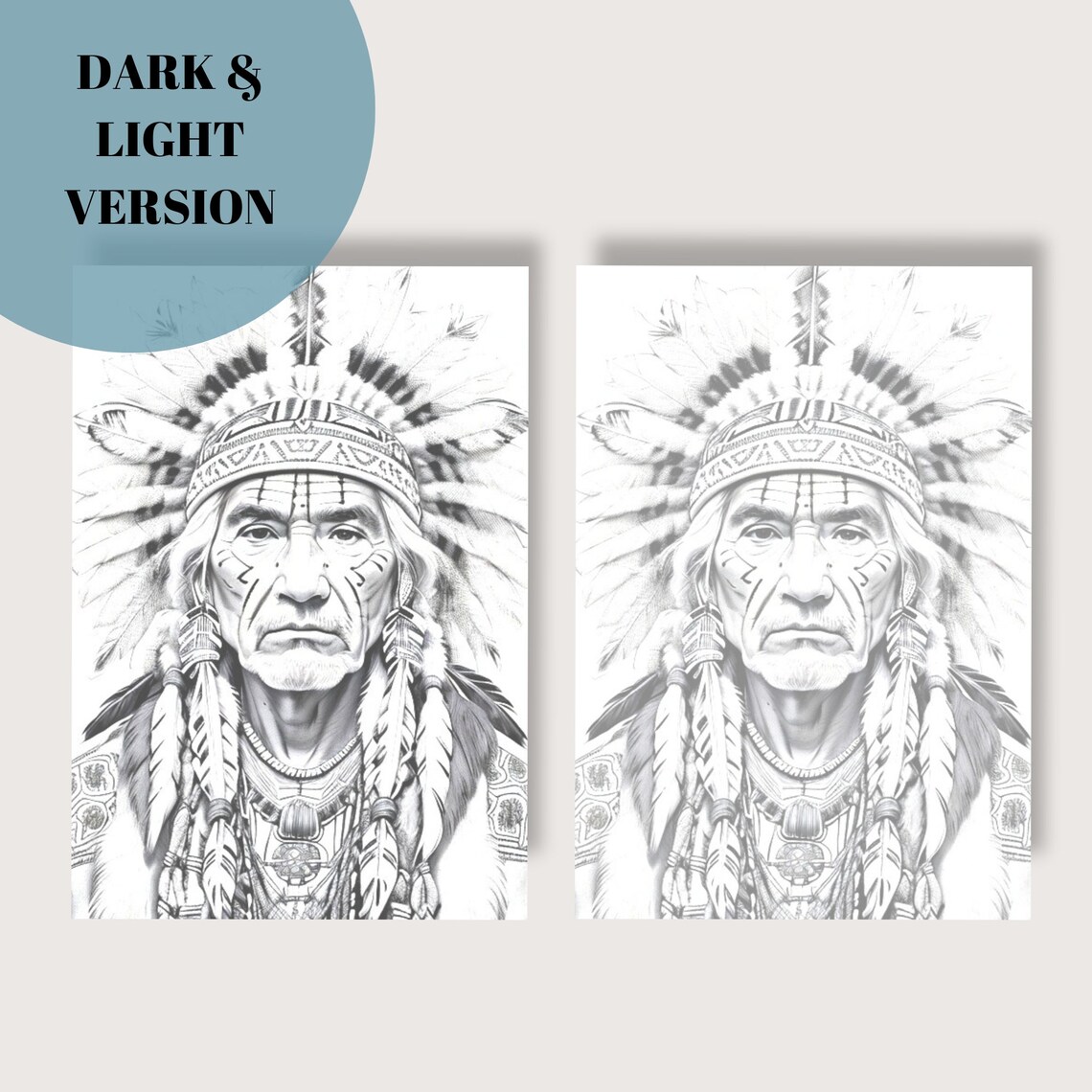 30 Native Americans Coloring Pages Bundle for Adults Teen Kids,digital ...