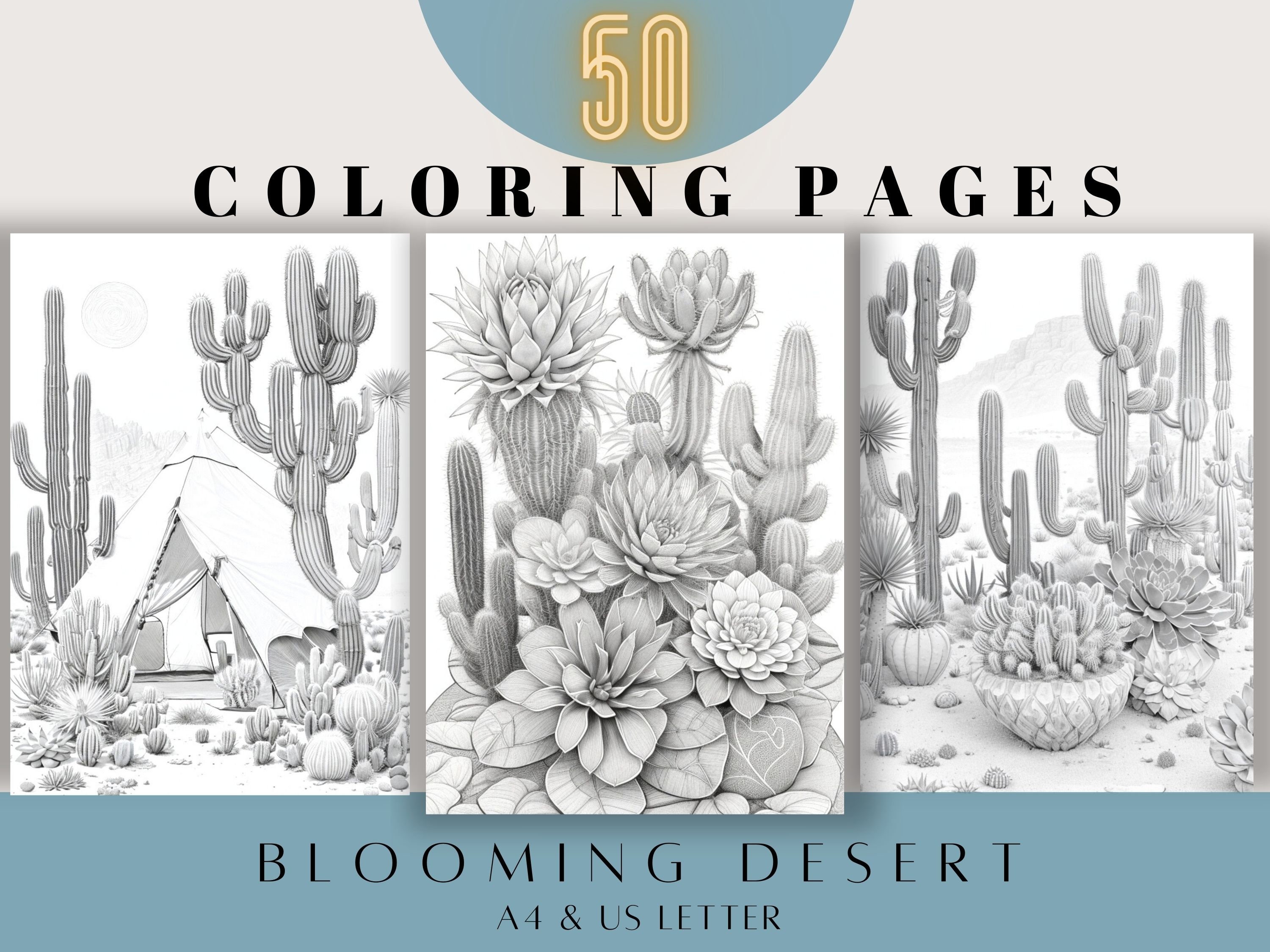 Desert Plant Coloring Pages