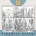 50 Blooming Desert Coloring Pages for Adults and Kids,cactus Digital ...