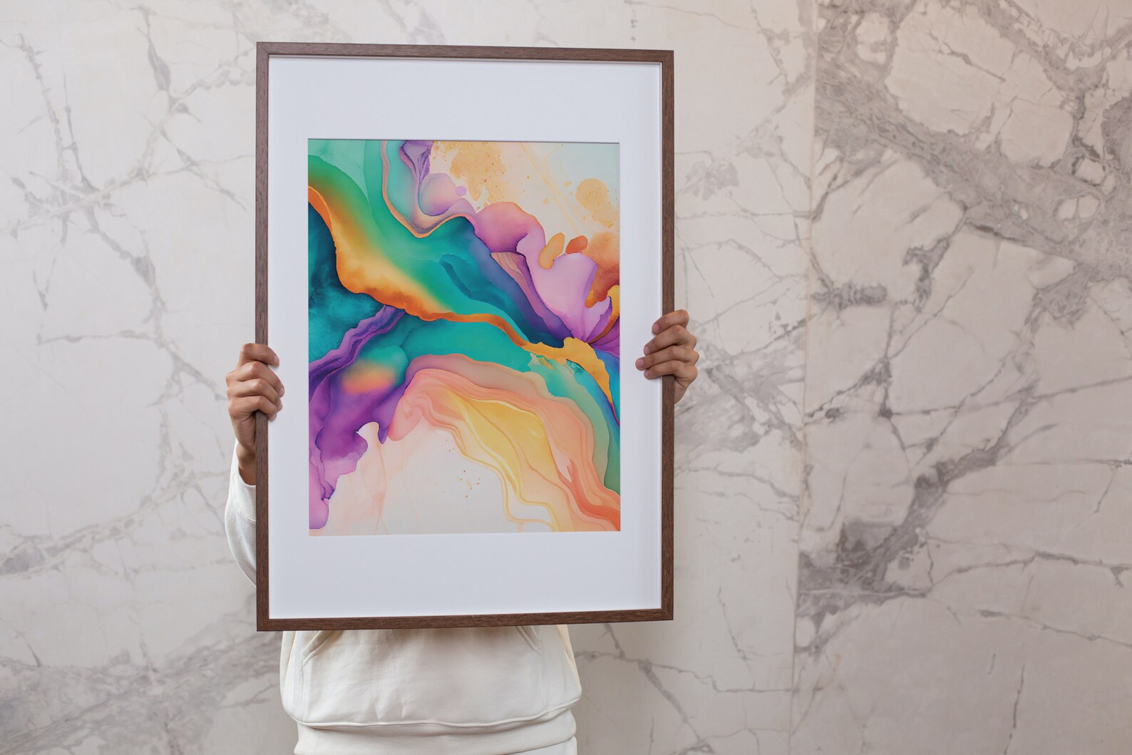 SPLASH Fluid Digital Print,abstract Wall Art,colorful Modern Wall Decor ...