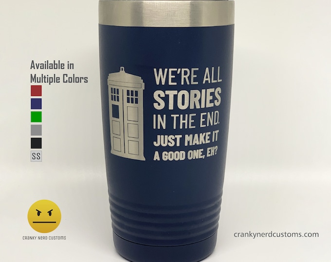 Doctor Who TARDIS Laser Engraved Insulated Tumbler/travel Mug – We’re ...