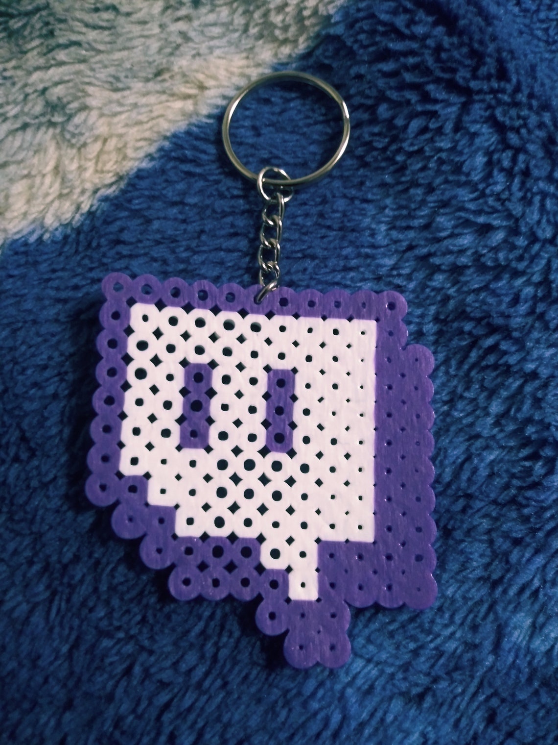 Twitch Perler Bead Keychain - Etsy