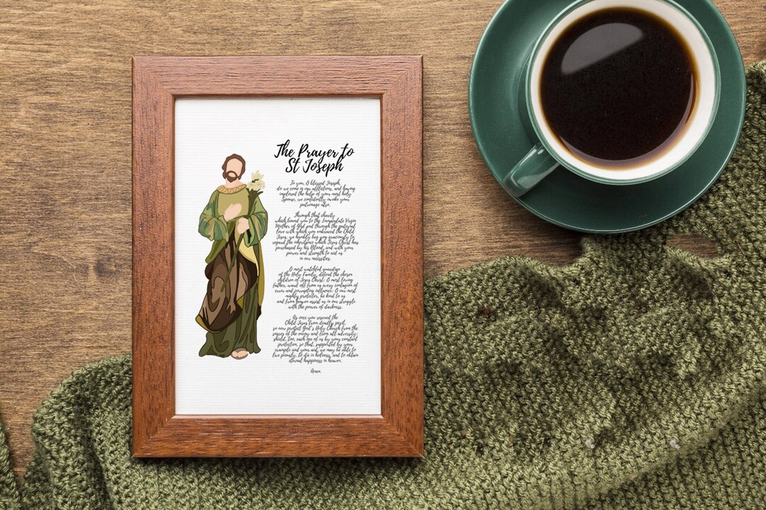 A5 St Joseph Print/scripture Wall Art/home Gift/christian - Etsy