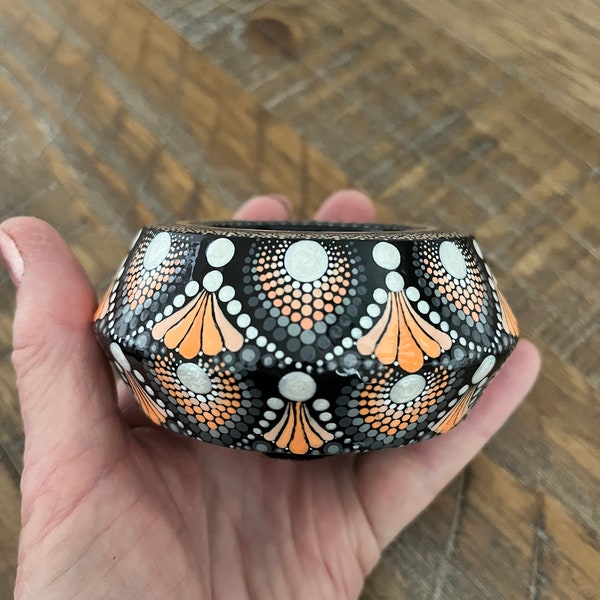 Hand Painted Wooden Coasters/dot Art Mandala Coasters/four Inch Square ...