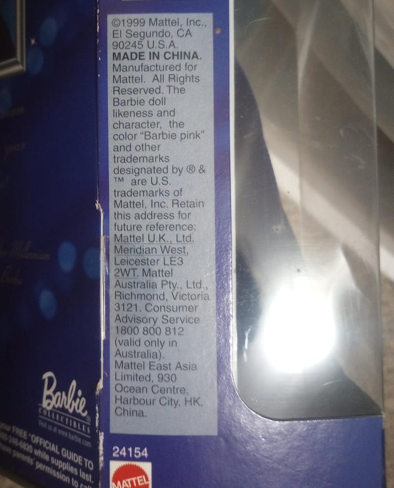 RARE Millennium Edition Barbie - Etsy