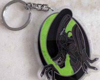 Alien Xenomorph Keychain | Etsy