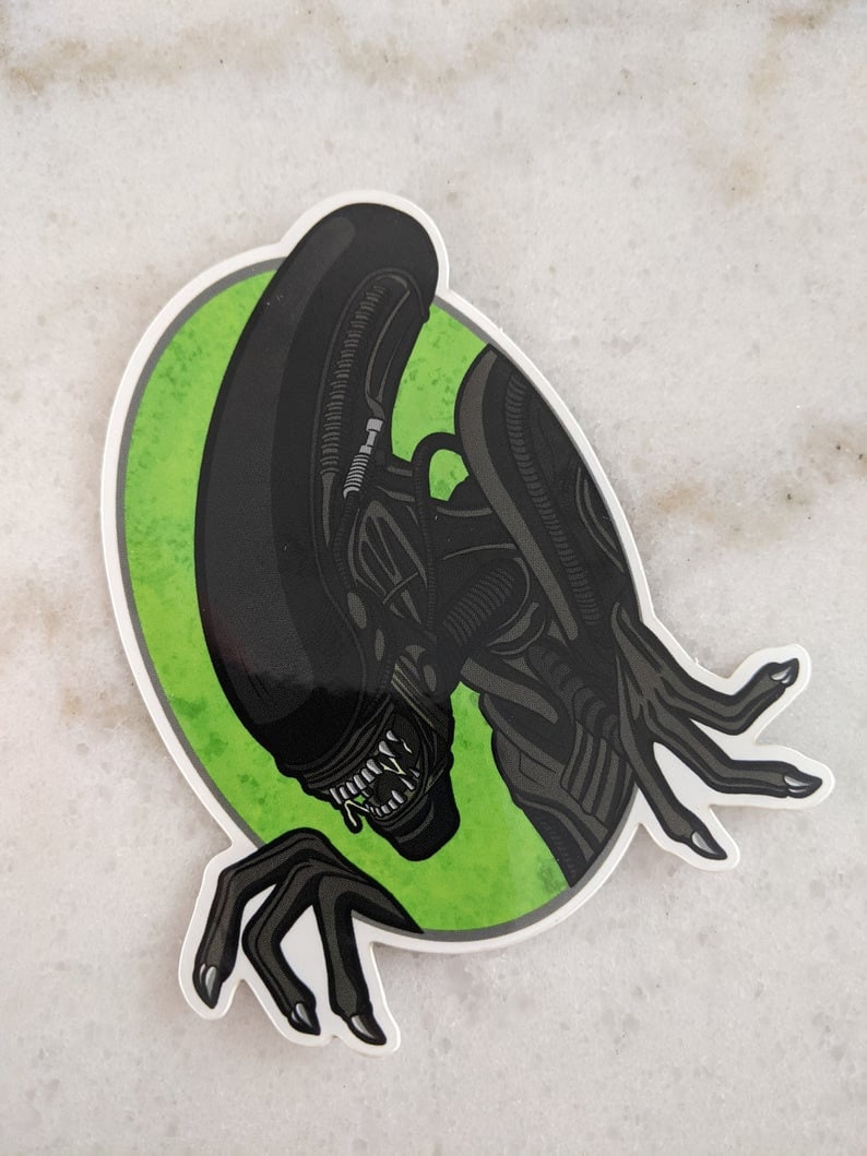 Alien Vinyl Stickers - Etsy