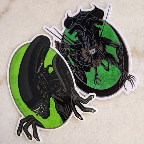 Xenomorph Sticker Pack Alien Pet Stickers Brainblips - Etsy UK