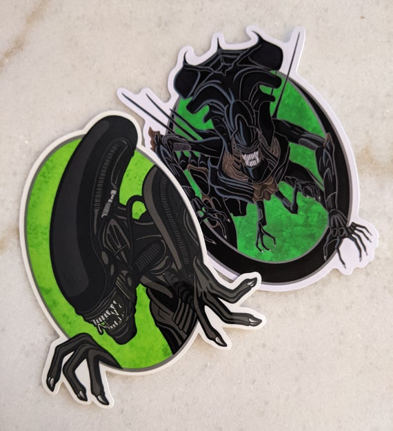 Alien Vinyl Stickers - Etsy