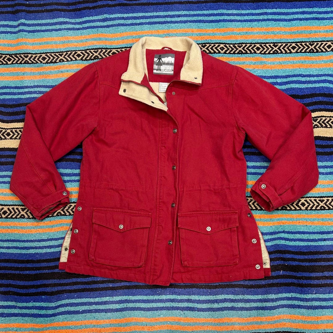 Vintage Roper Wester Chore Jacket With Horses on Back, Womens Large ...