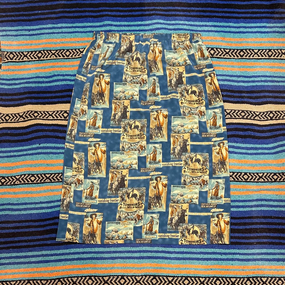 Double D Ranch All Over Print Annie Oakley Wild West Skirt, 36”-48 ...