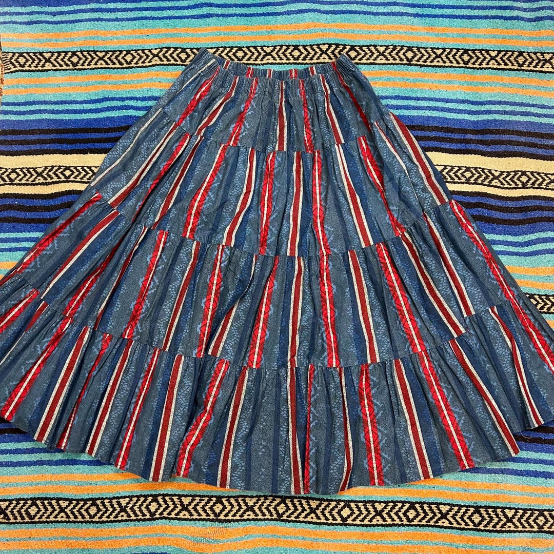 Vintage Ozark Mountain Western Circle Skirt, 3350 Waist, Southwestern ...