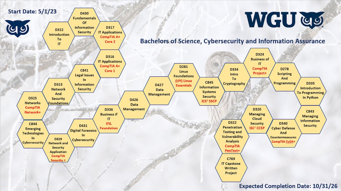 WGU Progress Chart - Etsy