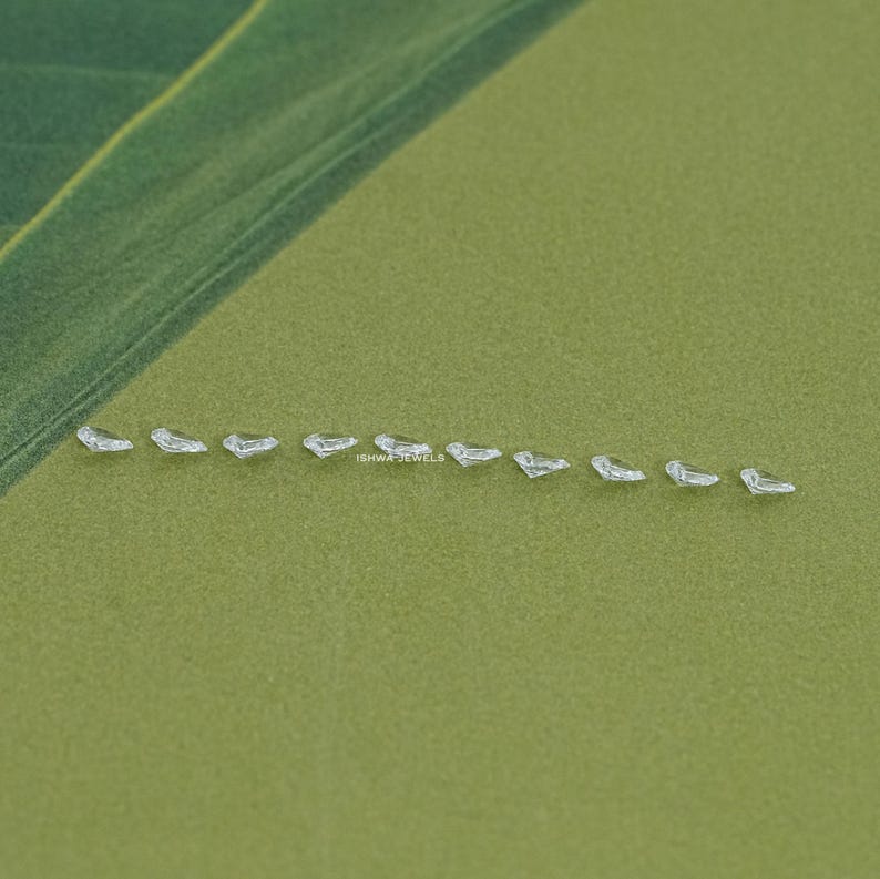 Pear Cut Natural Loose Diamond for Jewelry Making / Earth Mined Diamond ...