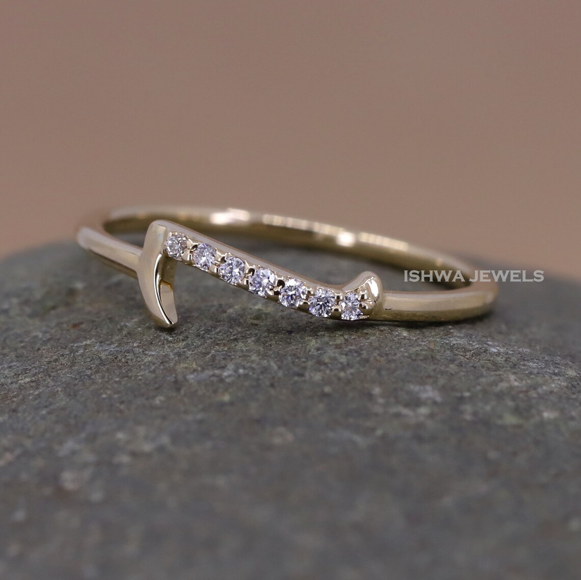 Mother's Day Gift / Custom Number Ring/ Number Diamond | Etsy