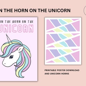 Unicorn Party Game | Pin the Horn on the Unicorn | Fun Kids Birthday ...