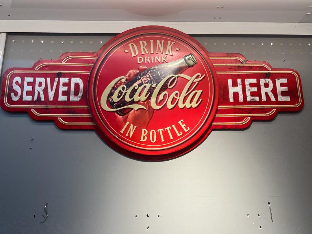 Large Coca Cola Wall Sign - Etsy
