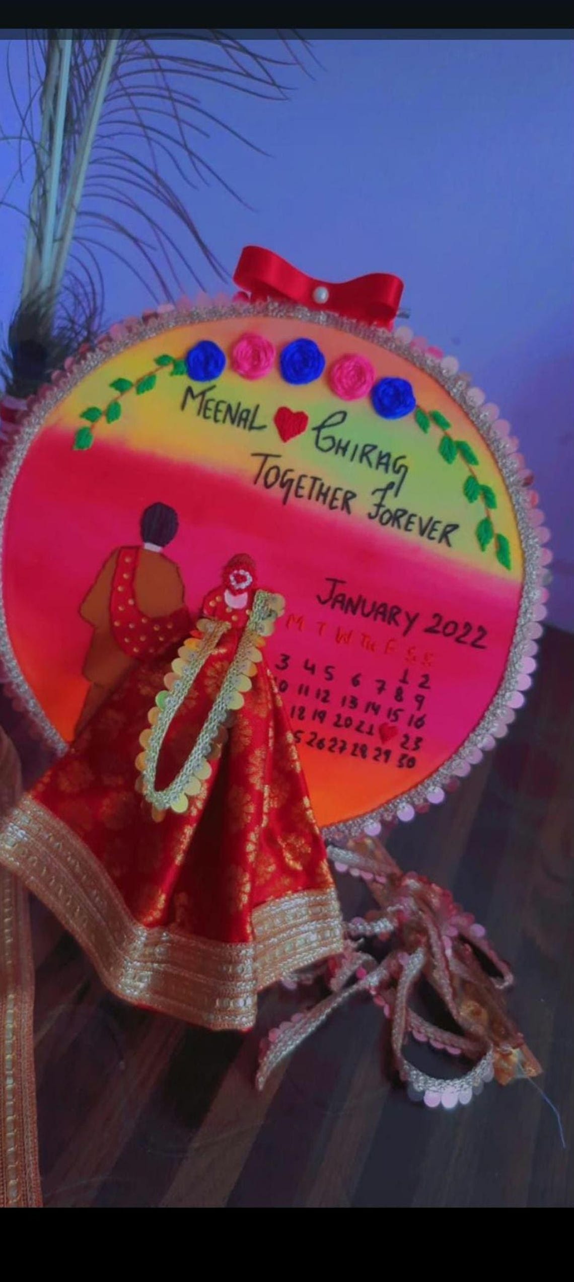 Embroider Hoop Art, Floral Embroidery Hoop, Handmade Customization ...