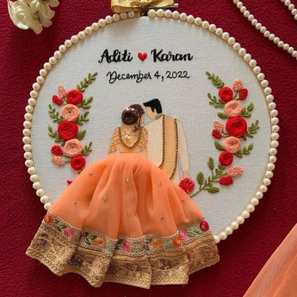 Wedding Embroidery Hoop - Etsy