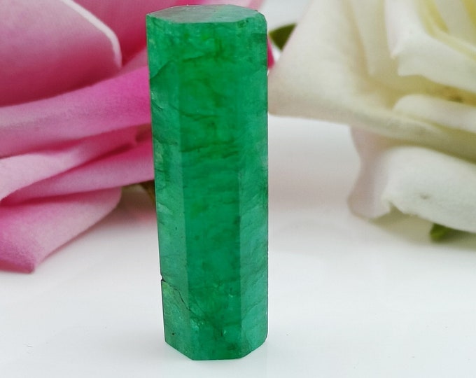 10x37mm 45carat Big Size Raw Emerald Crystal, A Grade Emerald Crystal ...