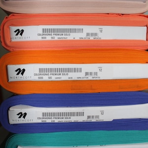 Northcott Colorworks Premium Cotton Solid Fabric - Multiple Colors ...