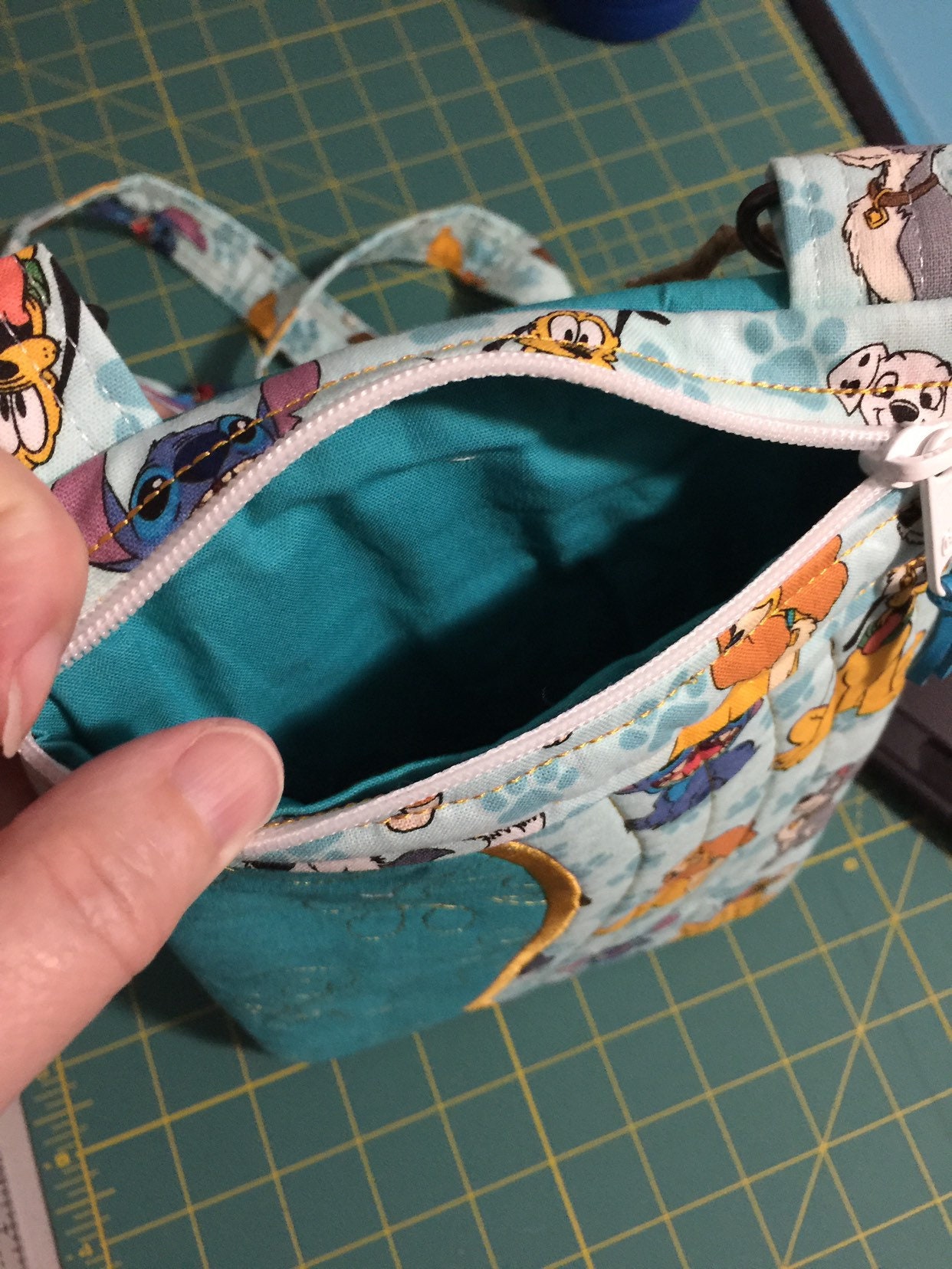 Dogs of Disney Quilted Cross-body Purse 9 1/2 X 6 - Etsy