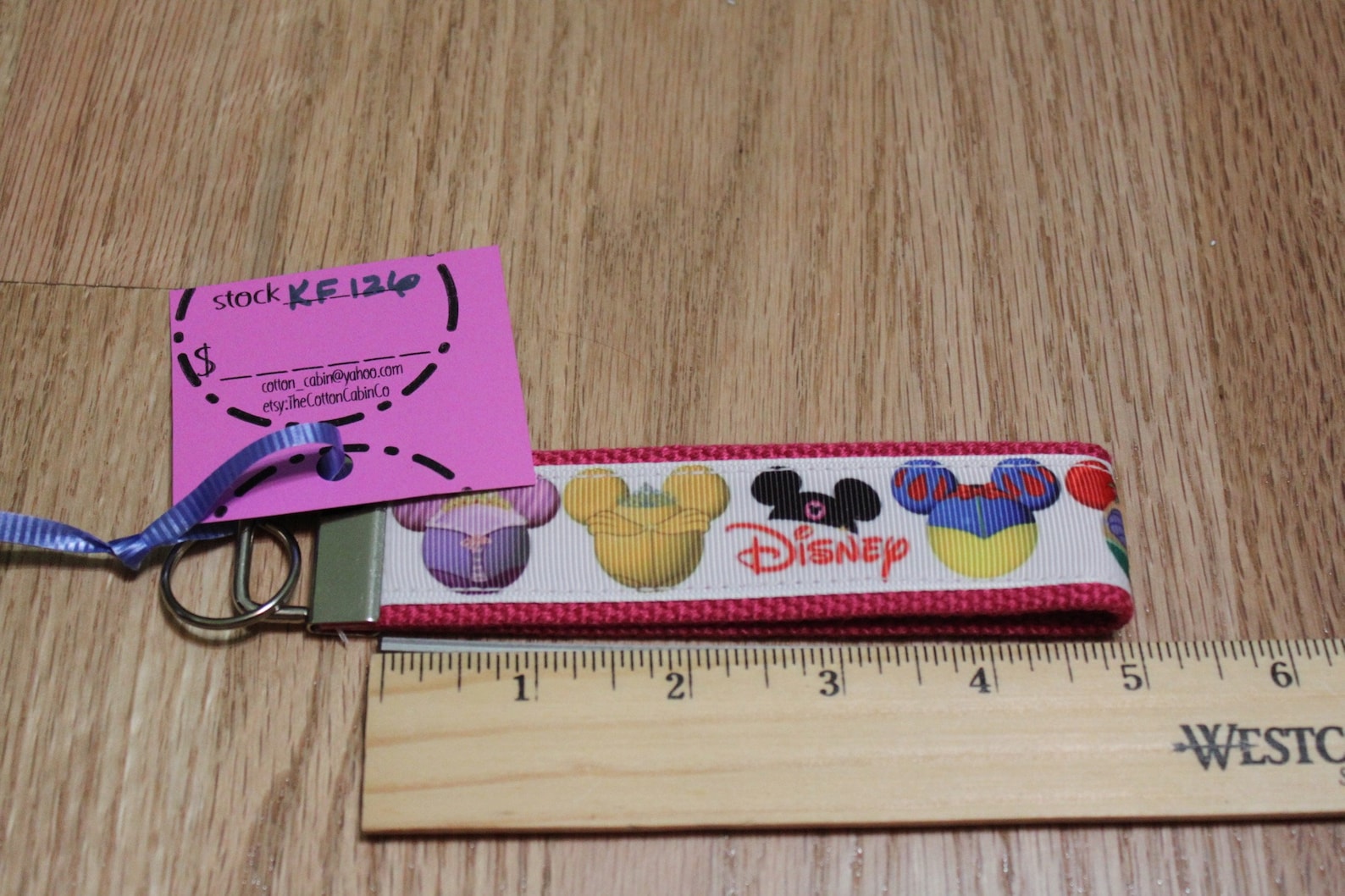 Disney Princess Mickey Ears Key Fob Key Wristlet | Etsy