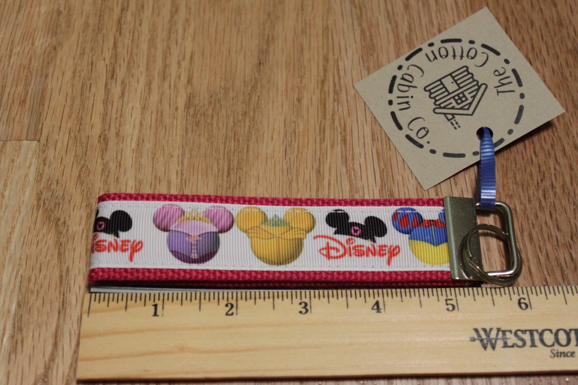 Disney Princess Mickey Ears Key Fob, Key Wristlet, Grosgrain Ribbon ...
