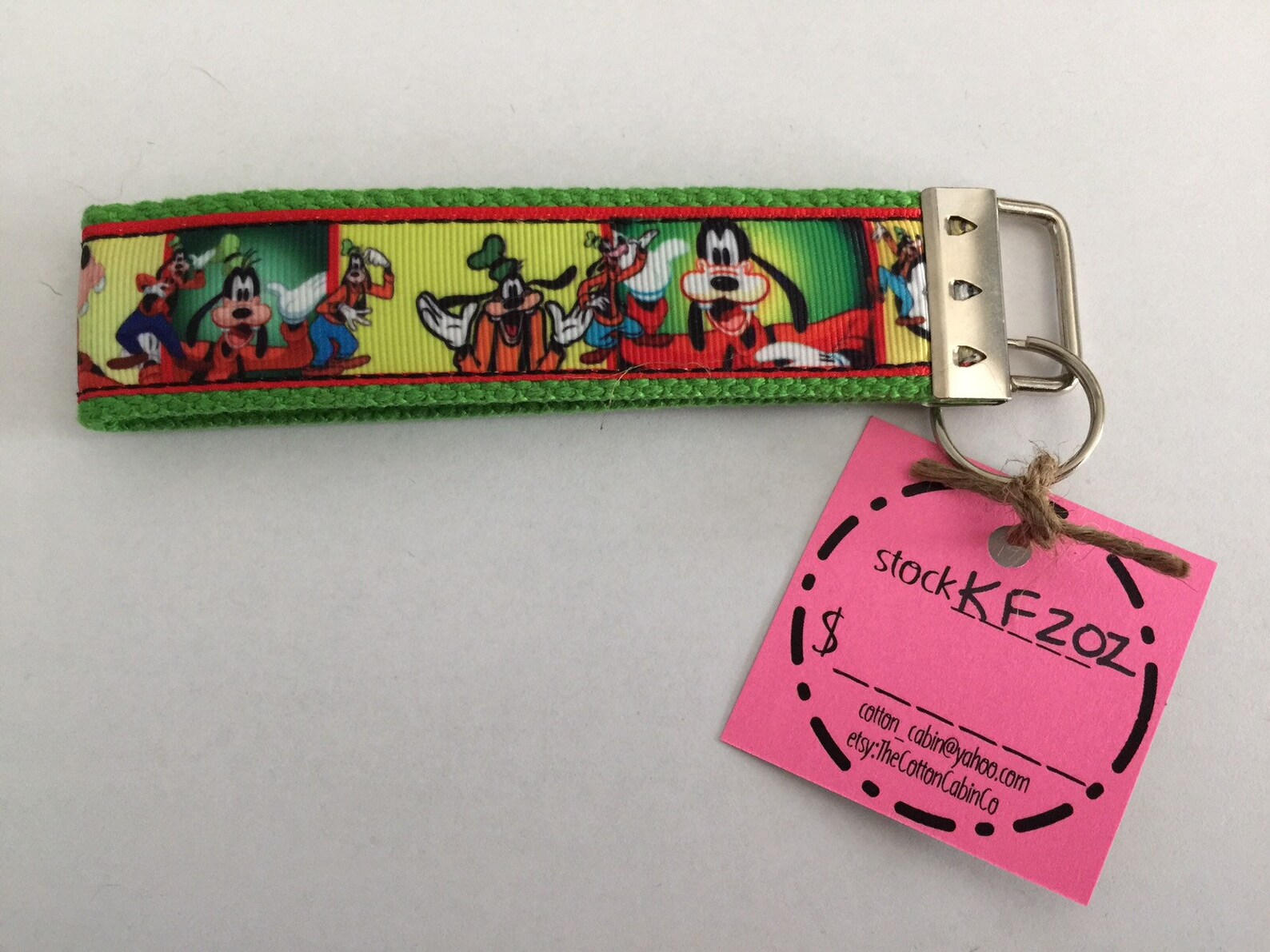 Disney Goofy Character Key Fob Key Wristlet Grosgrain Ribbon - Etsy España