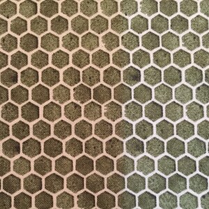 Green Variegated Honeycomb Pattern Fabric - Tidings of Great Joy J. Wecker Frisch for Quilting ...