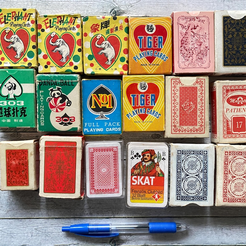 Miniature Playing Cards - Etsy